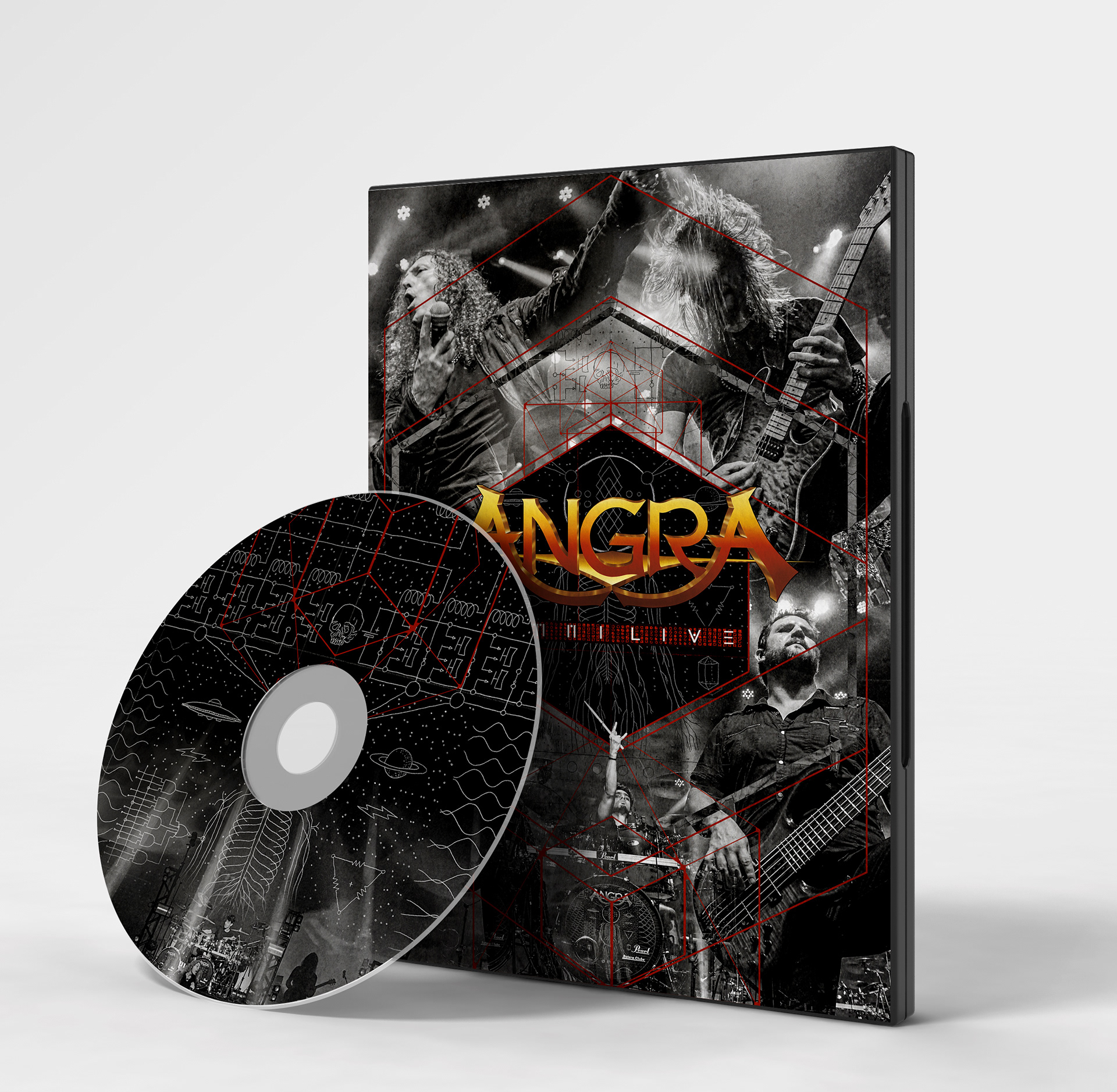 THE ART OF GUSTAVO SAZES - ANGRA / OMNI LIVE artworks, merch & layout