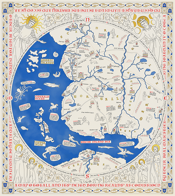 Avia Lewis, graphic designer for film - Passion Project: Tortall Map