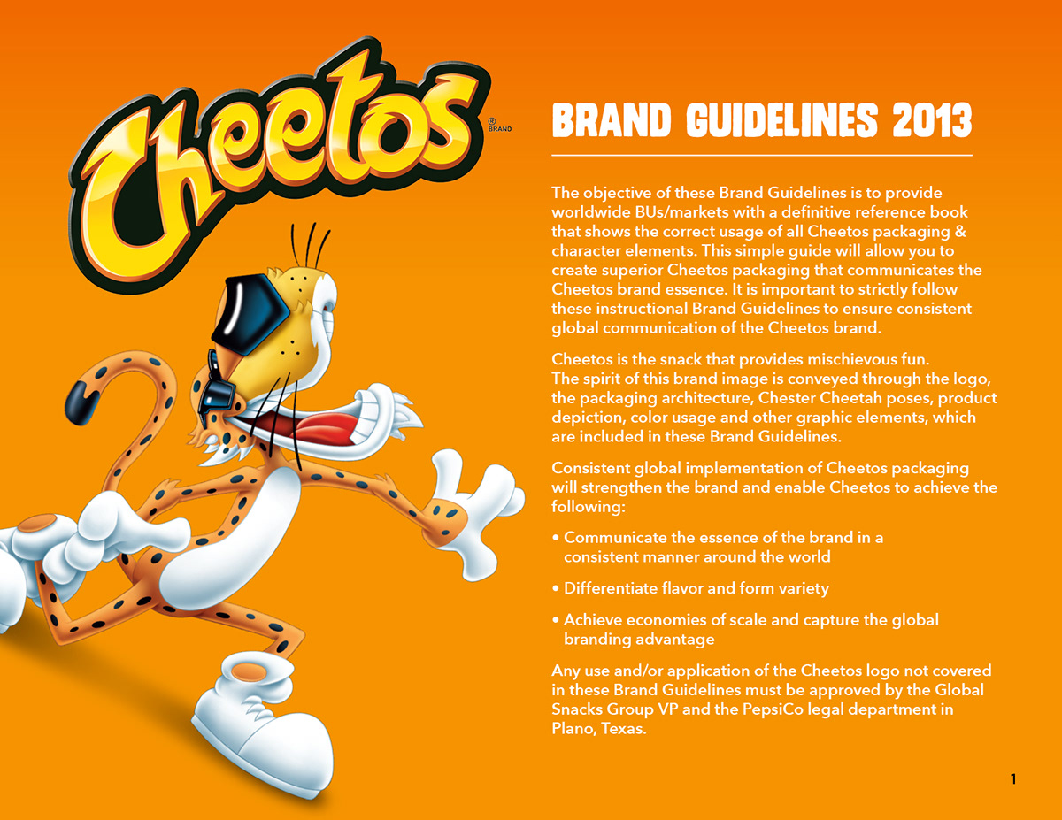 Amy Cartolano - Cheetos Style Guide: Design