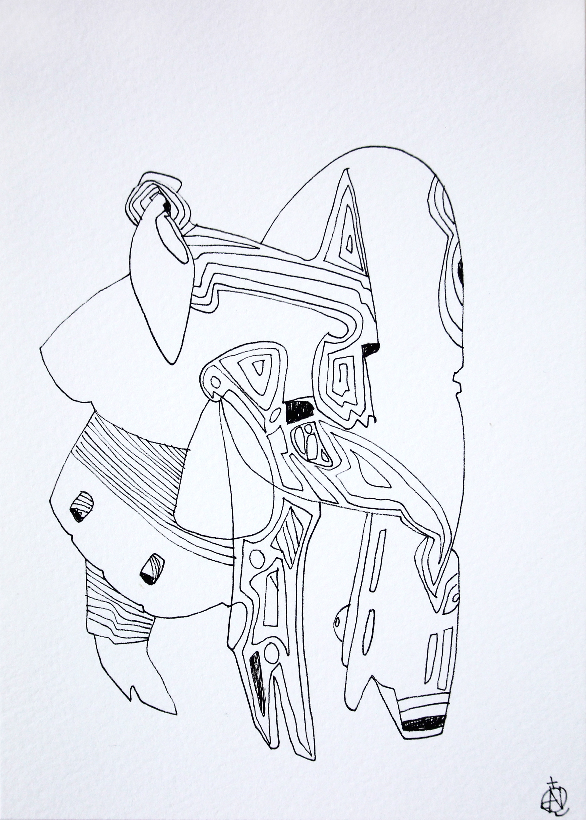 Daniela Tovar Artwork - Colorless Drawings I