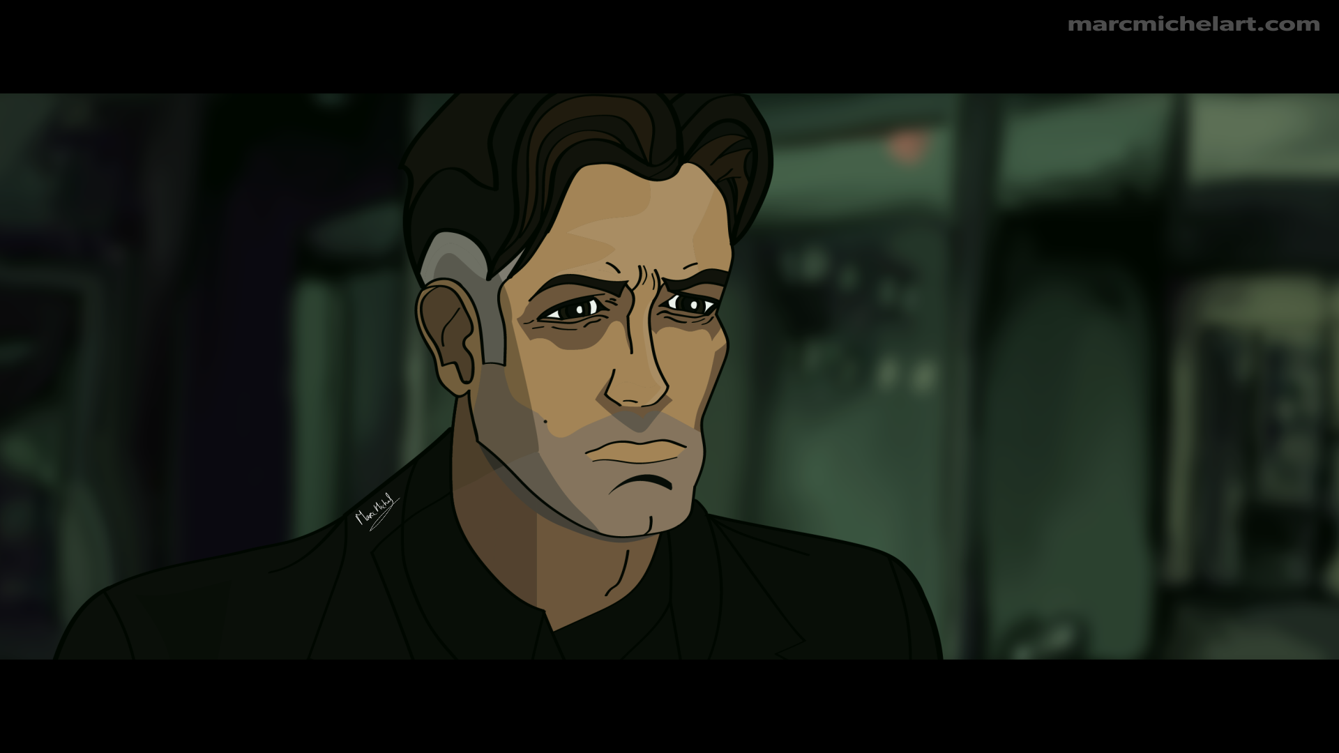 Marc Michel Art Bruce Wayne In The Batcave Bvs