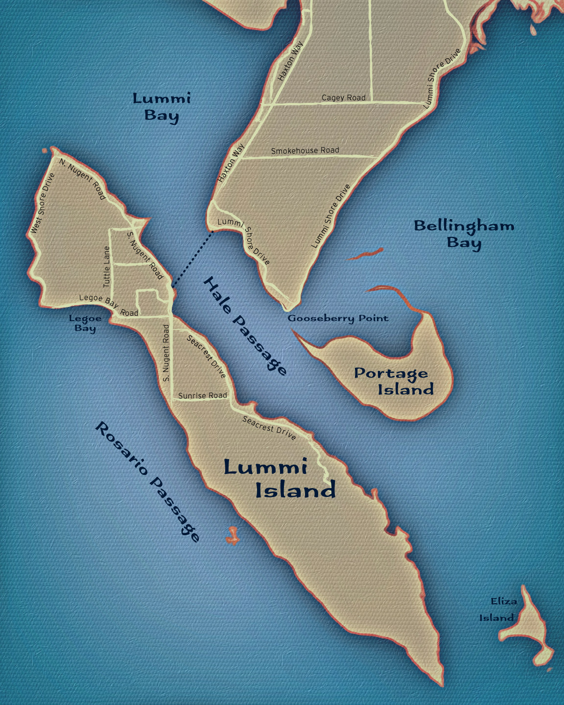 Eric Olason - Mapmaker - Cartographic Artist - Lummi Island 12 ways (12 ...