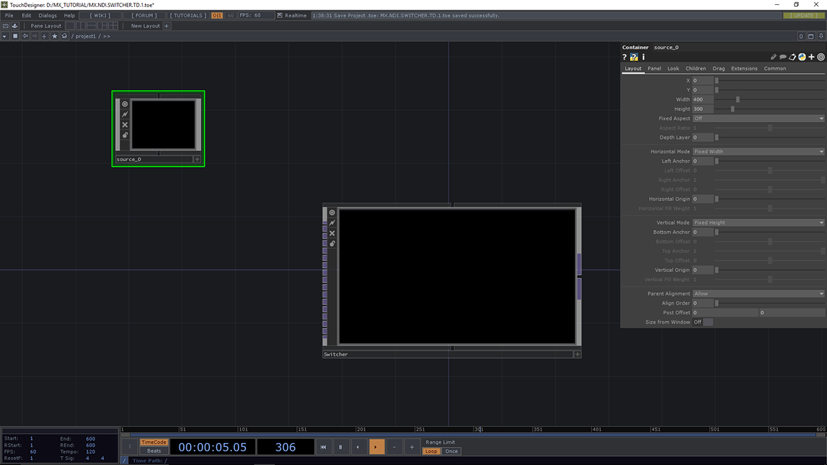 MXZEHN - Audiovisual Design - Build a NDI Switcher in TouchDesigner 099