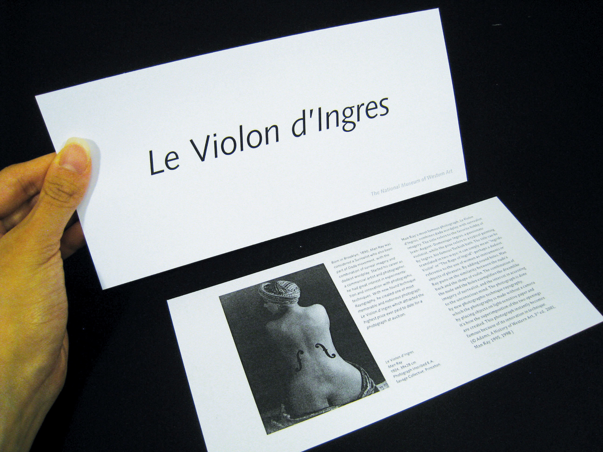 Joyce Ma - Museum Information Cards