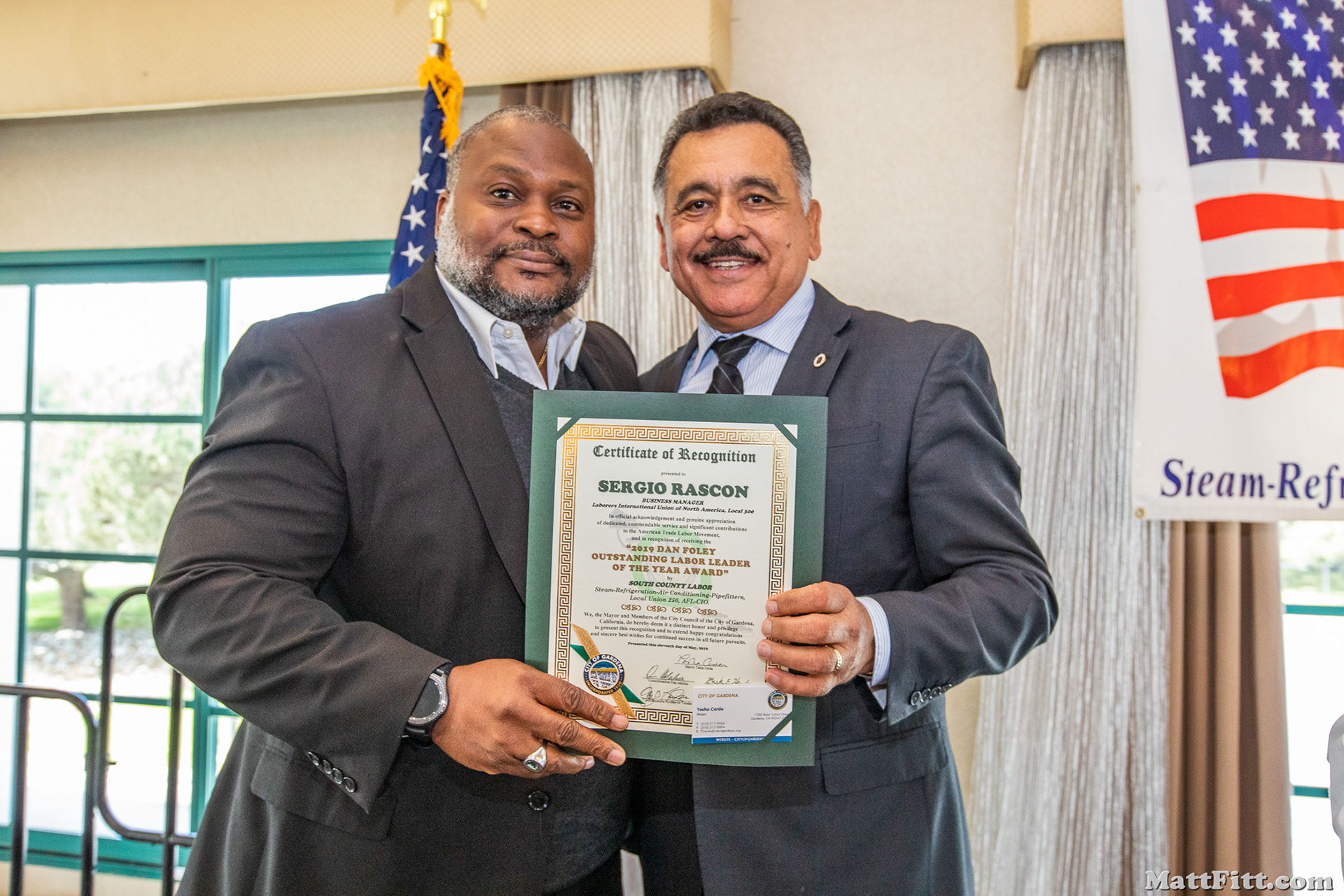 Matt Fitt Photography - SOUTH COUNTY LABOR HONORS SERGIO RASCON (PART TWO)