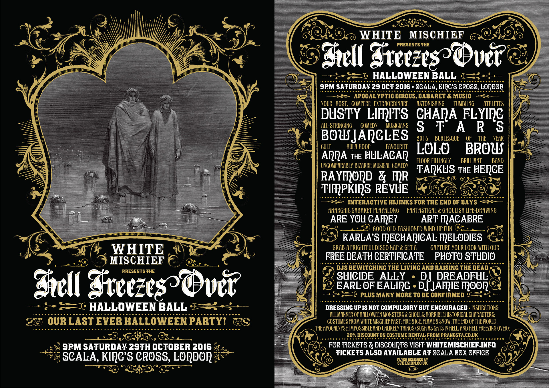 Steve Mitchell - Flyers/posters for Neo-Victorian event White Mischief