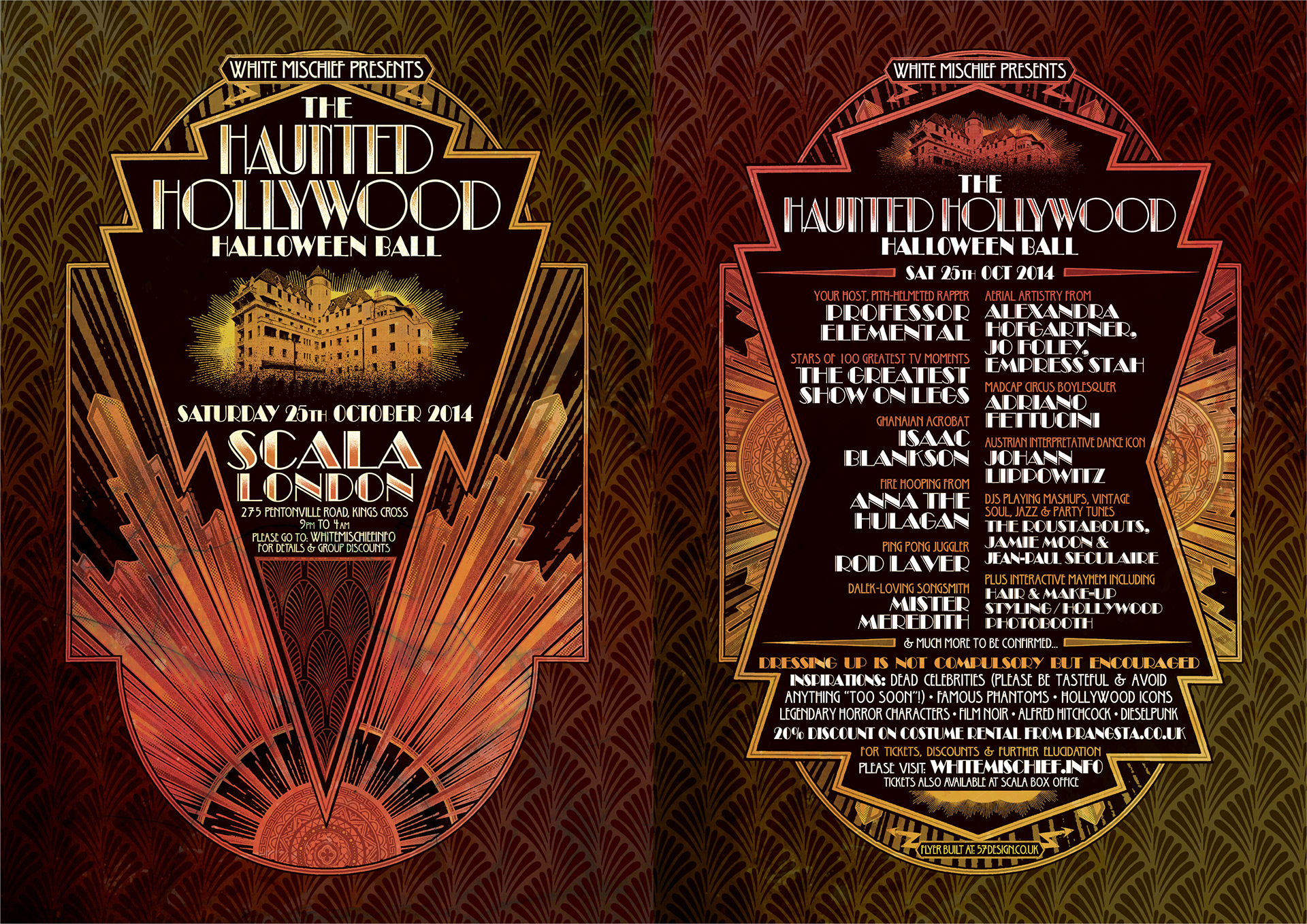Steve Mitchell - Flyers/posters for Neo-Victorian event White Mischief