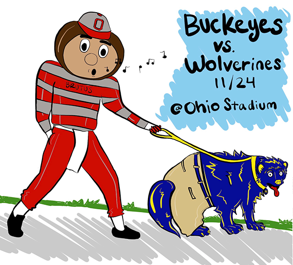 Skylar Kaplan - Brutus Buckeye Cartoon