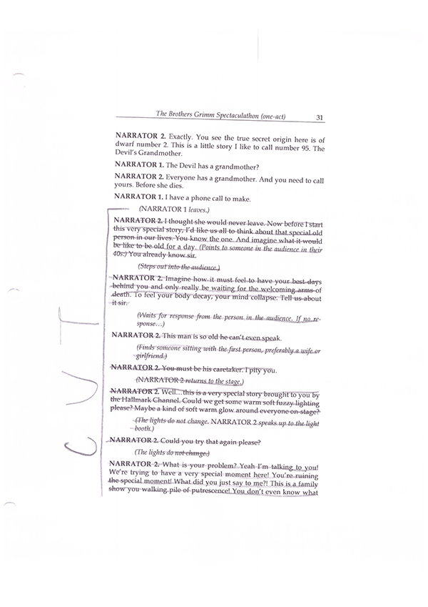 Nandini Tandon - Stage Management: Script Sample Three