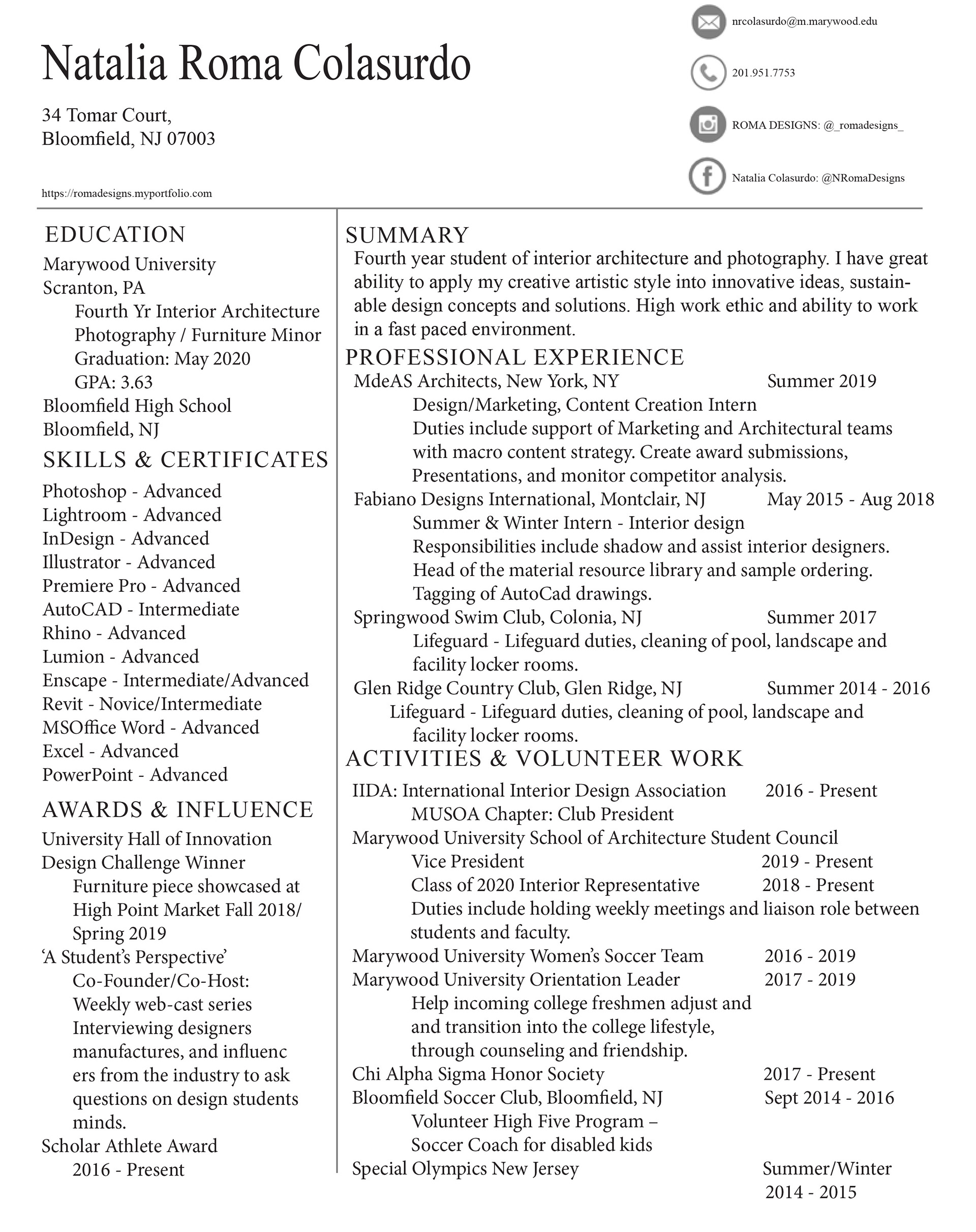 Natalia Colasurdo - Resume