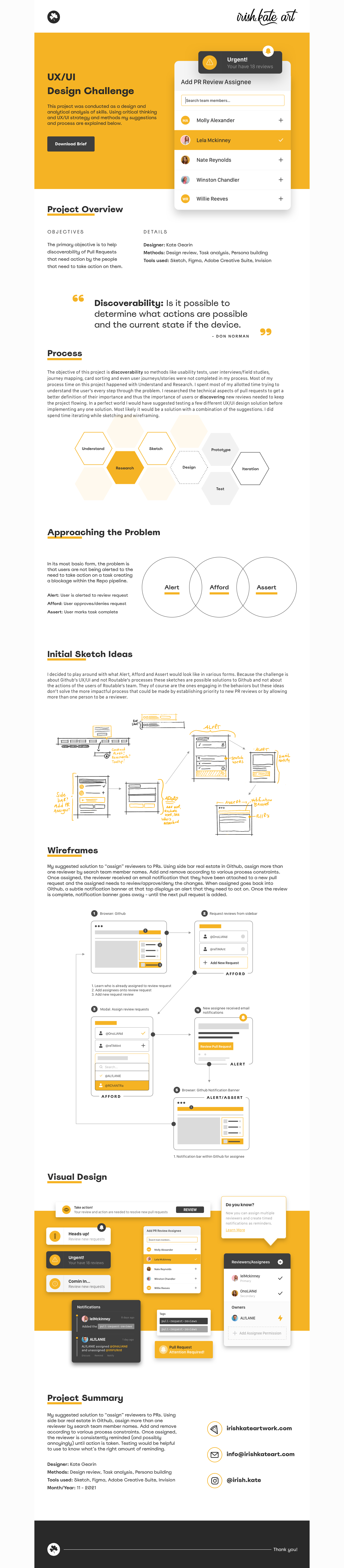 Kate Gearin - Pull Request - UX/UI