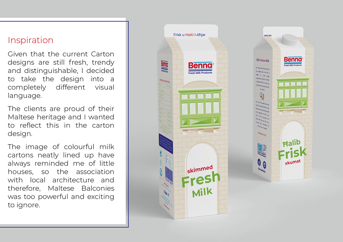 Marie Vella - Benna Milk Cartons