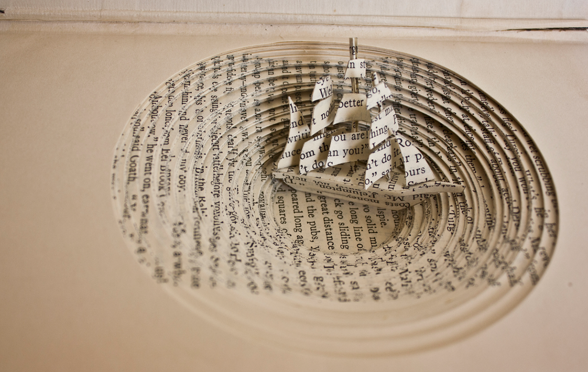 Thomas Wightman - Book Sculpture: Drowning from Obsession