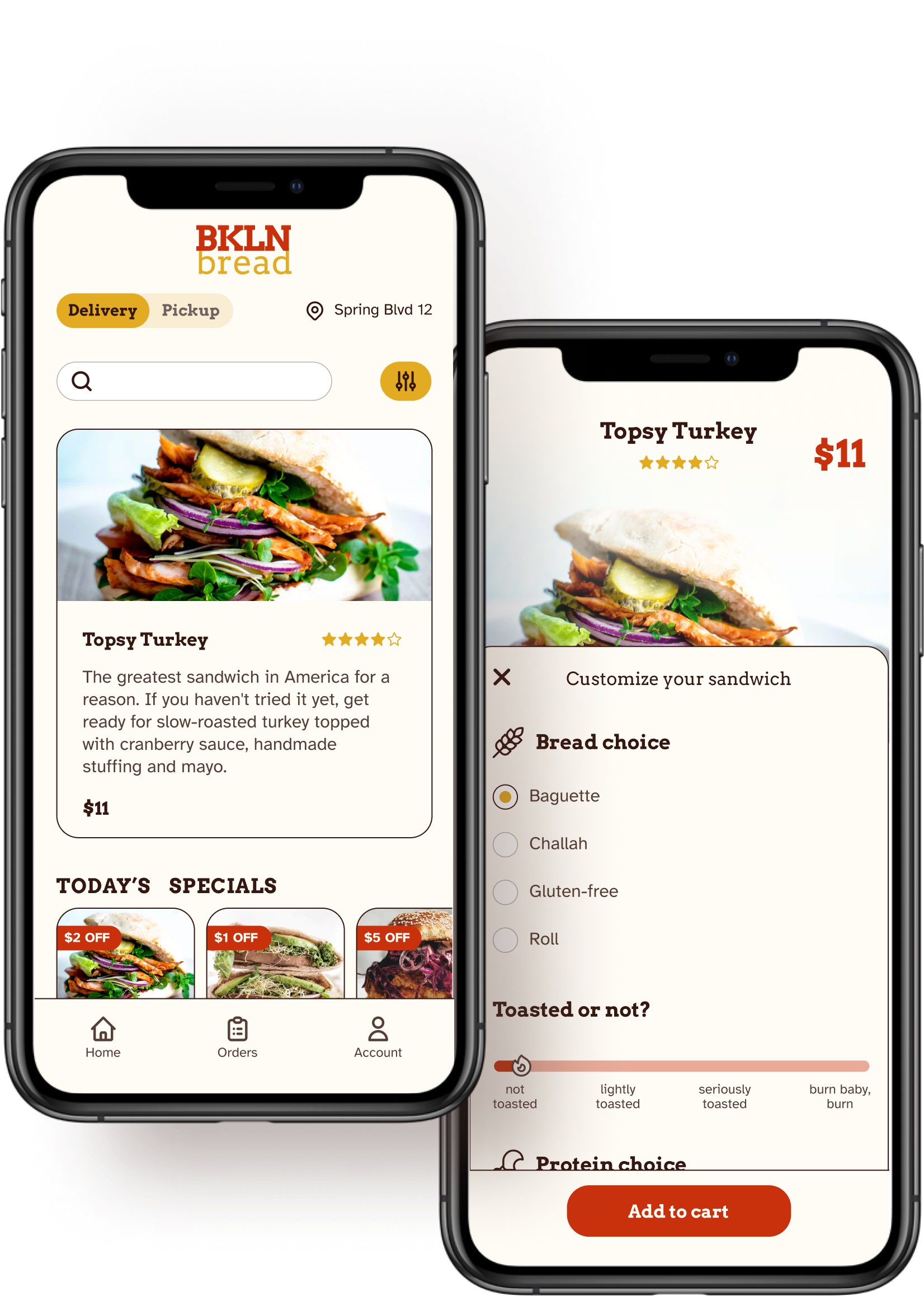Zlata Ivleva UX Designer - Brooklyn Bread app