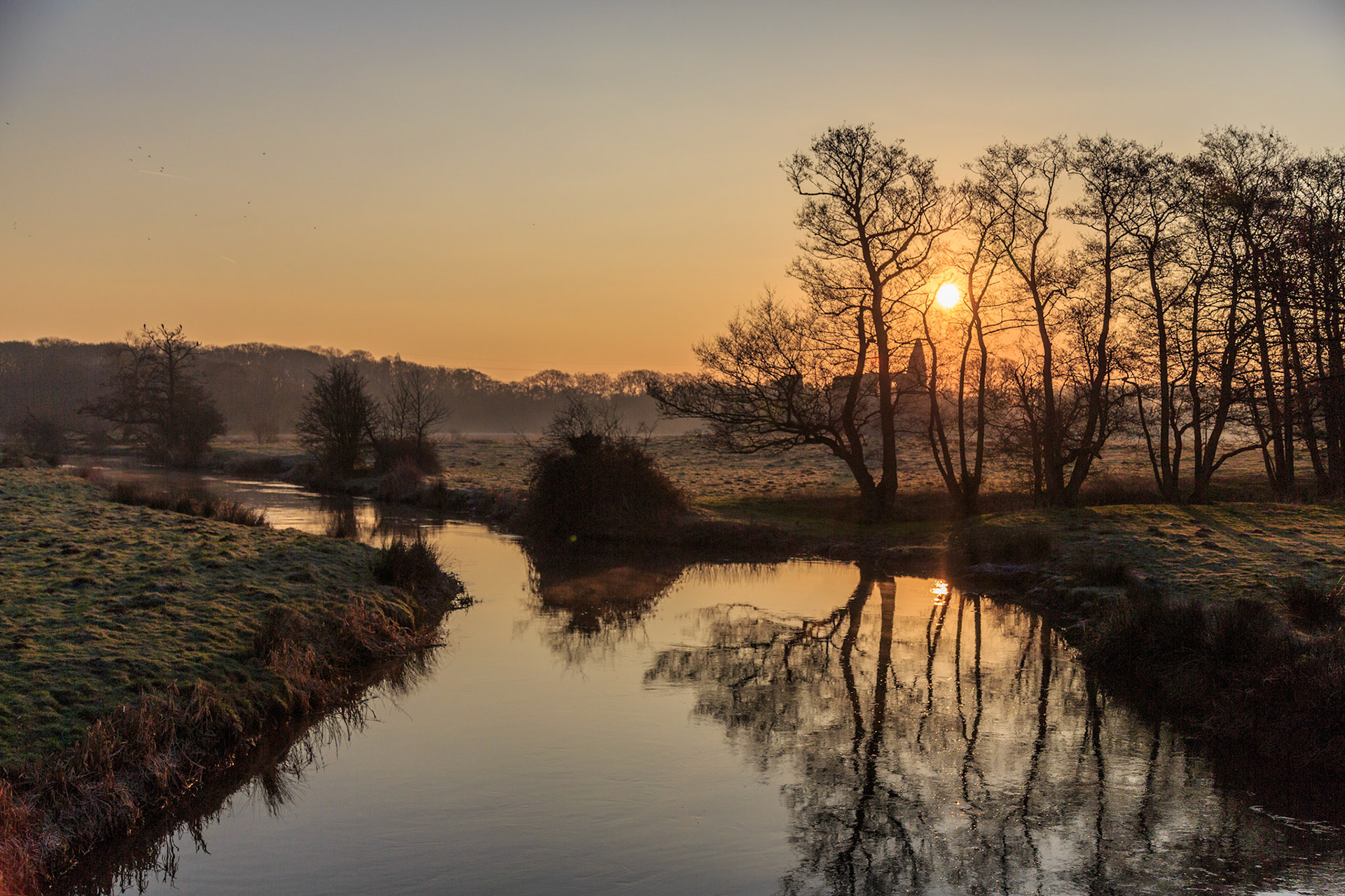 The Surrey Journal - Sunrise over Newark Priory