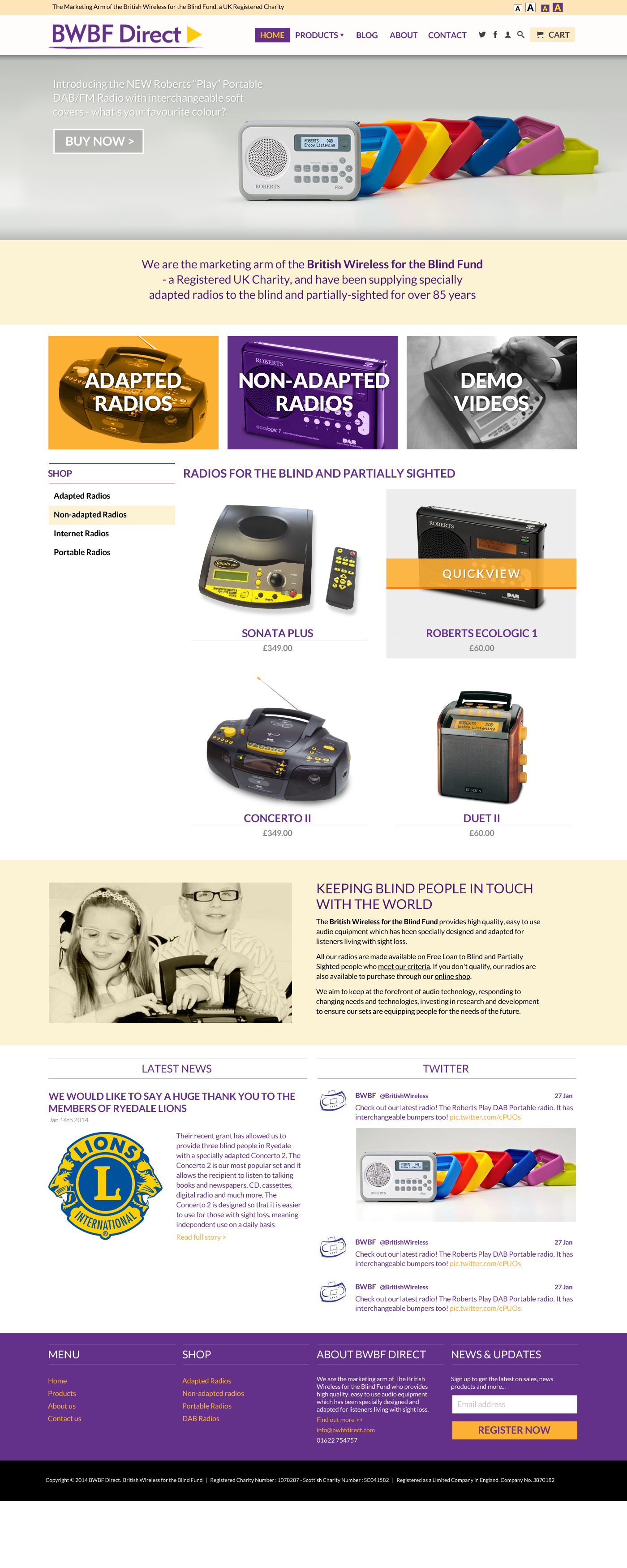 Allan Willmott | Portfolio of Work - BWBF Direct website
