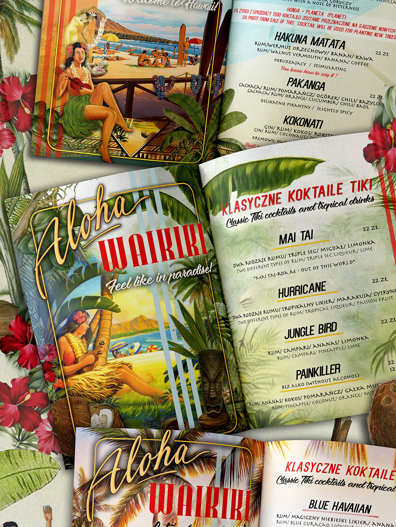 Zajarani - Menu Design - Cocktail Menu Spring 2016 - Woda Ognista