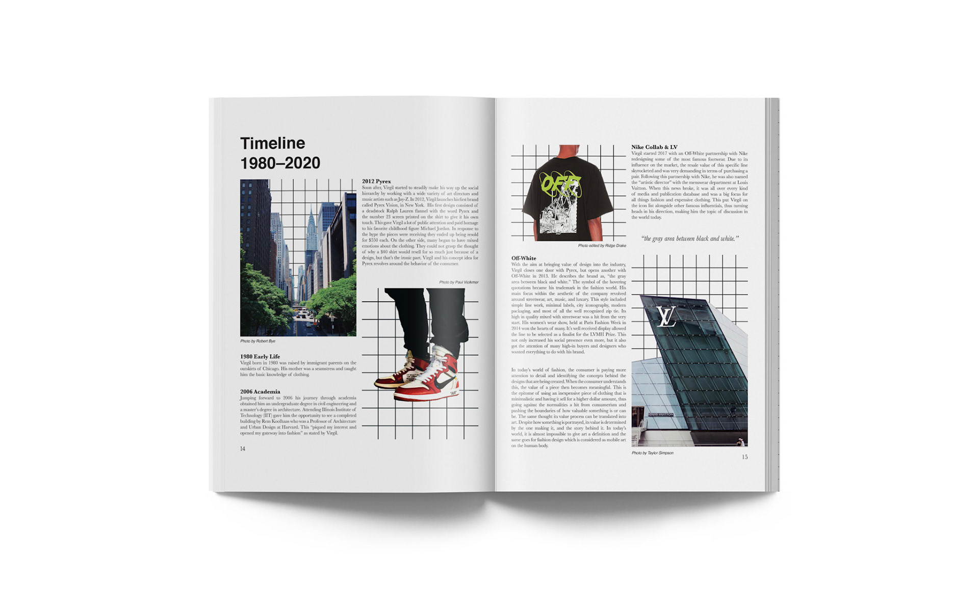 Fashion Magazine Spread Layout