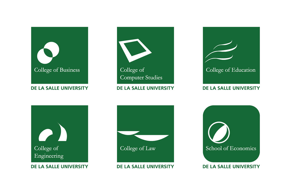Luis De Vera | Creative Consultant - DLSU college logos