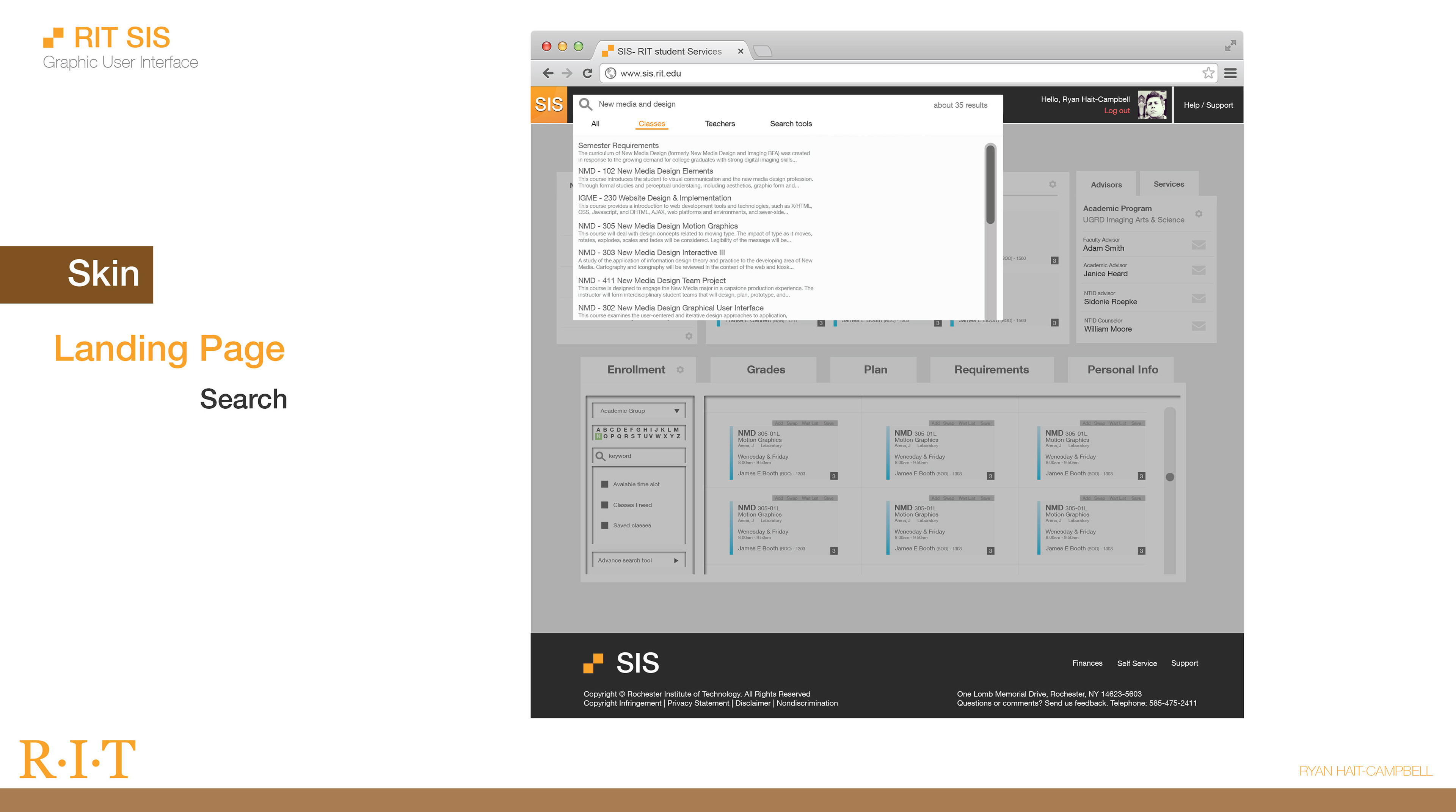 Ryan Hait-Campbell - RIT SIS redesign