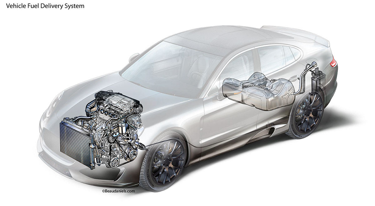 Beau and Alan Daniels illustration portfolios. - Generic car systems update
