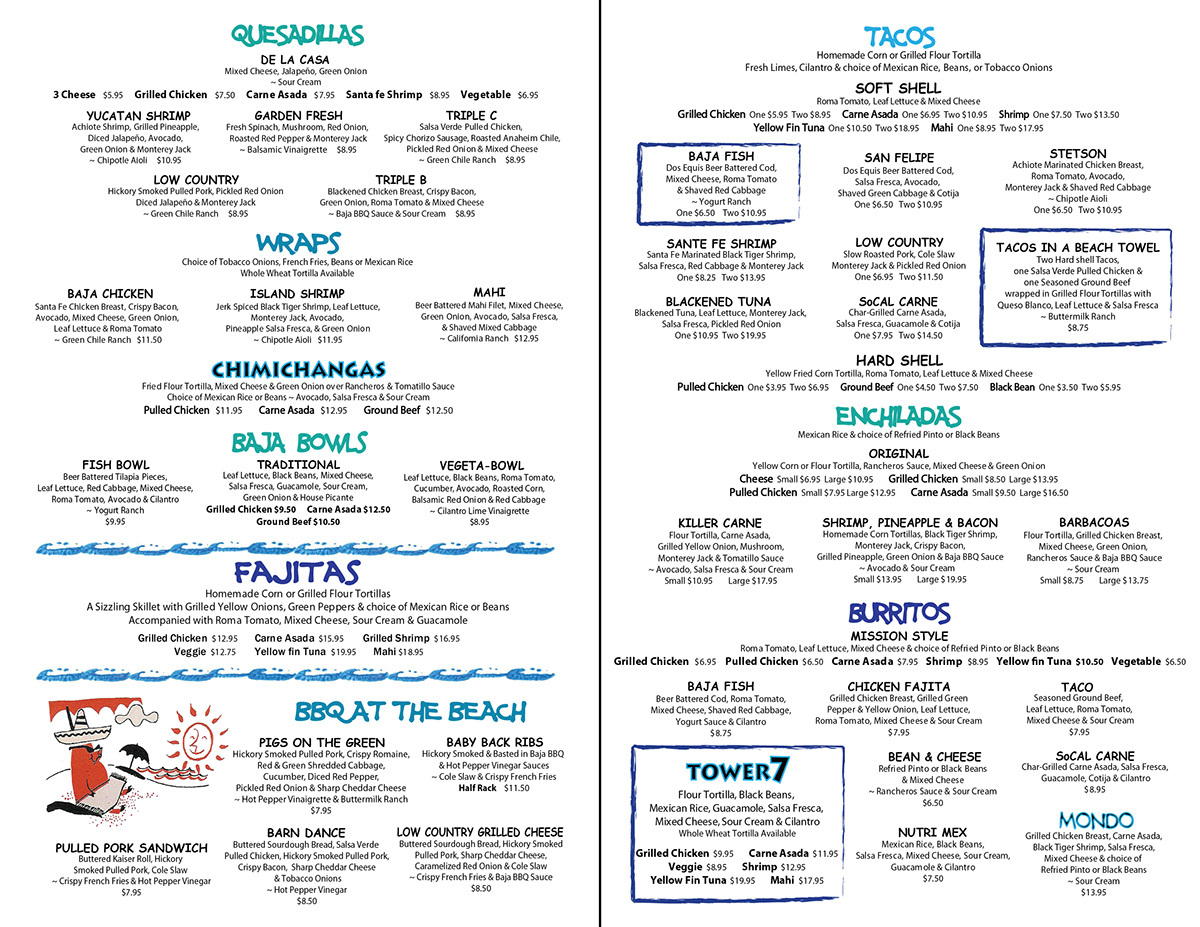 Mica Joy - Tower 7 Menus - January 2011