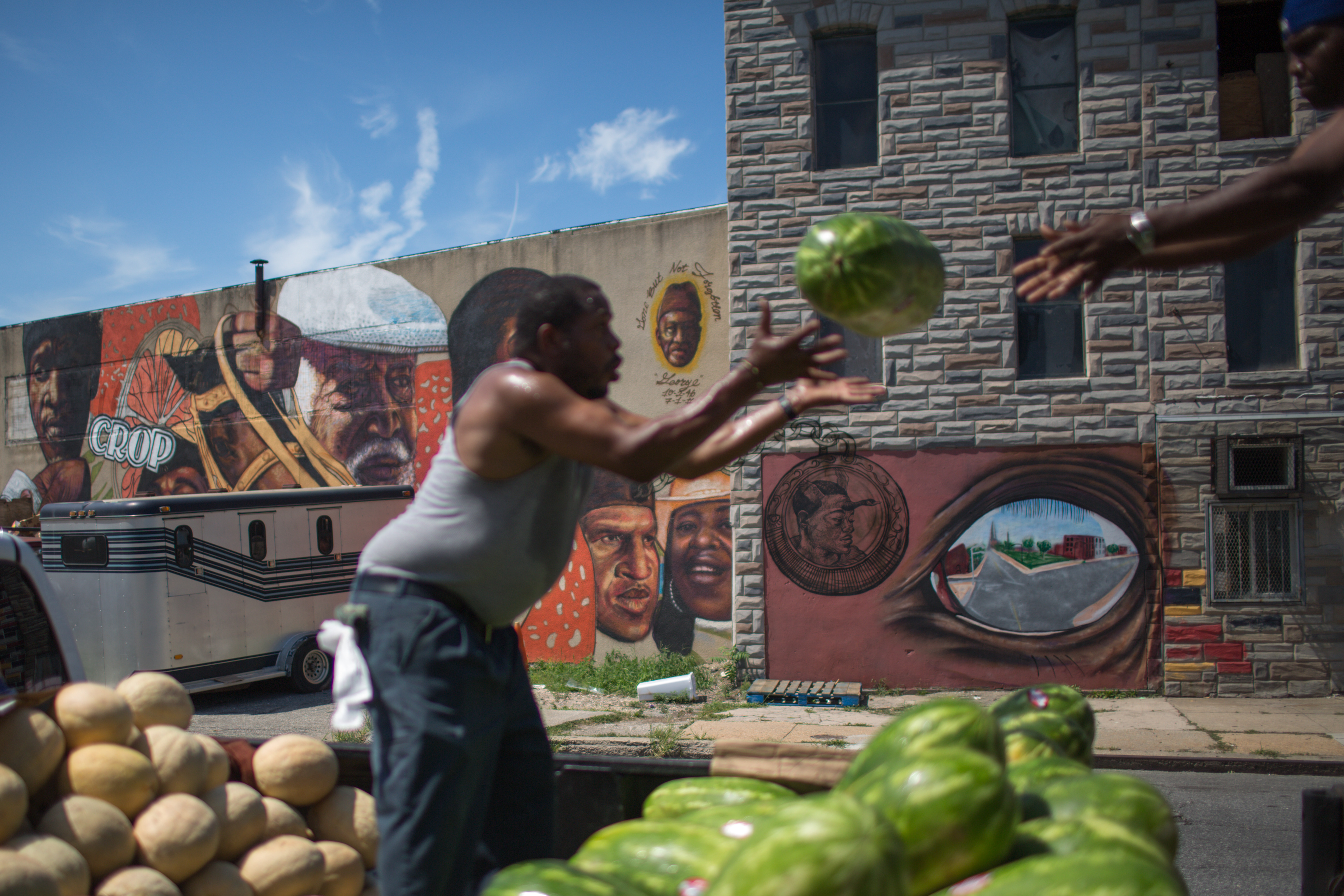 Niutu'utolu - Baltimore’s Arabbers - Lewis Musuem - Mural/Photos