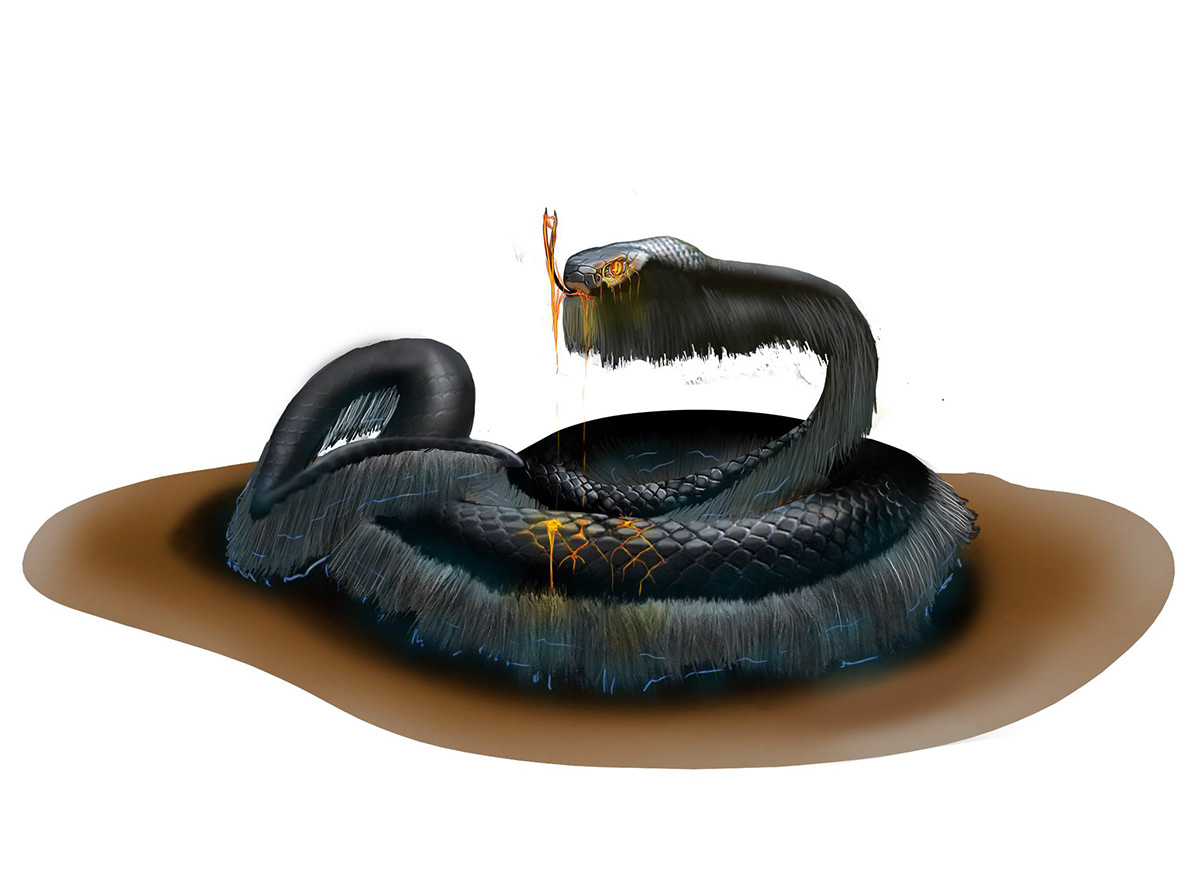 Tinvian - Lava Snake - 3D model by Raven13080 [4d89983] - Sketchfab