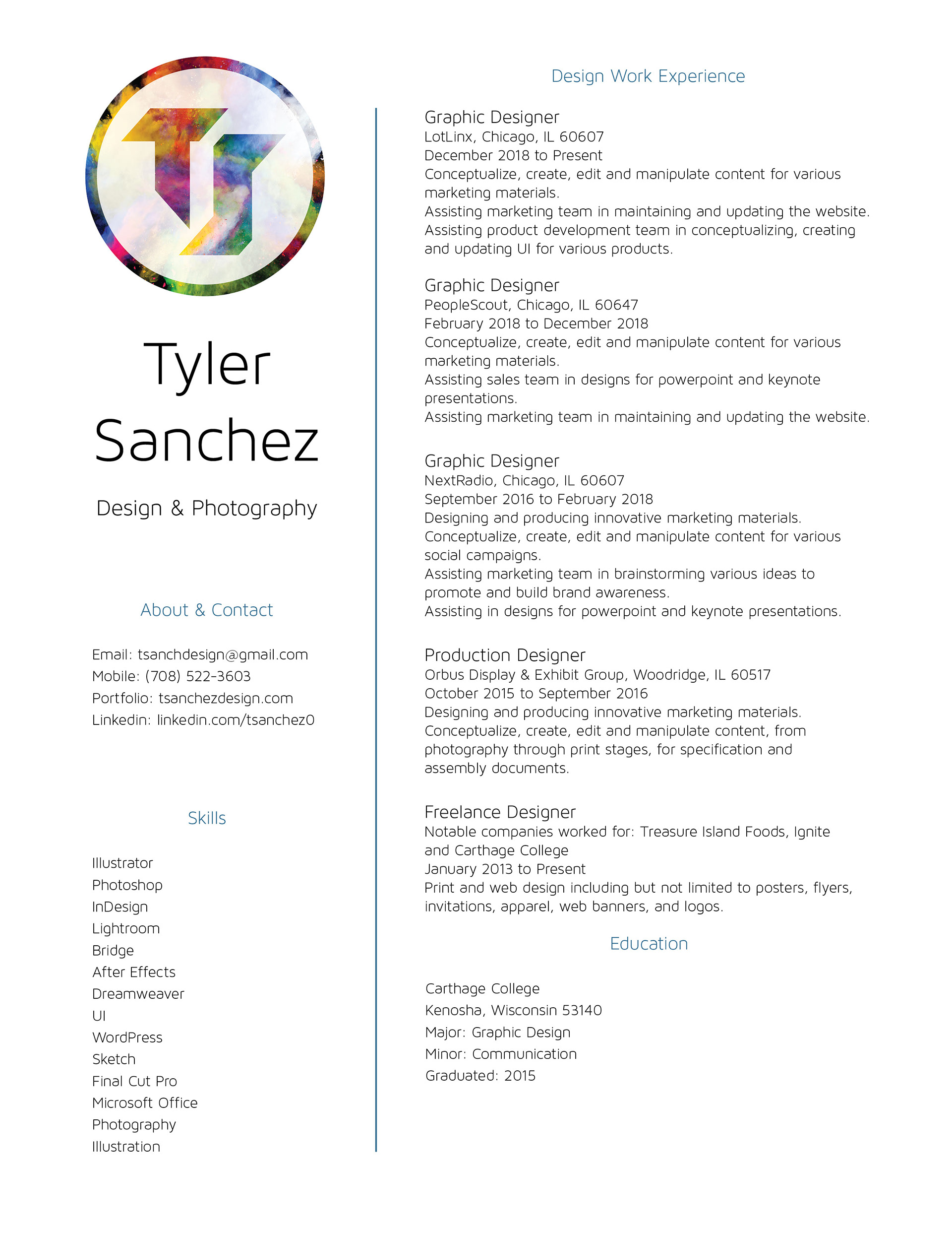 Tyler Sanchez - Resume