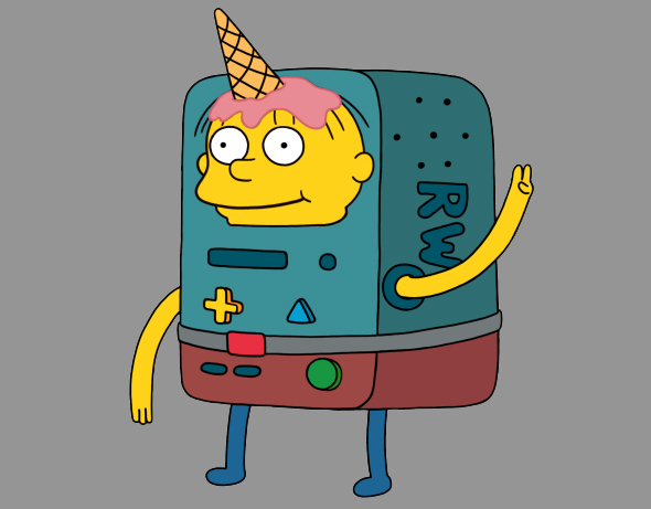 Nuo Liu - Simpsons Adventure Time Style