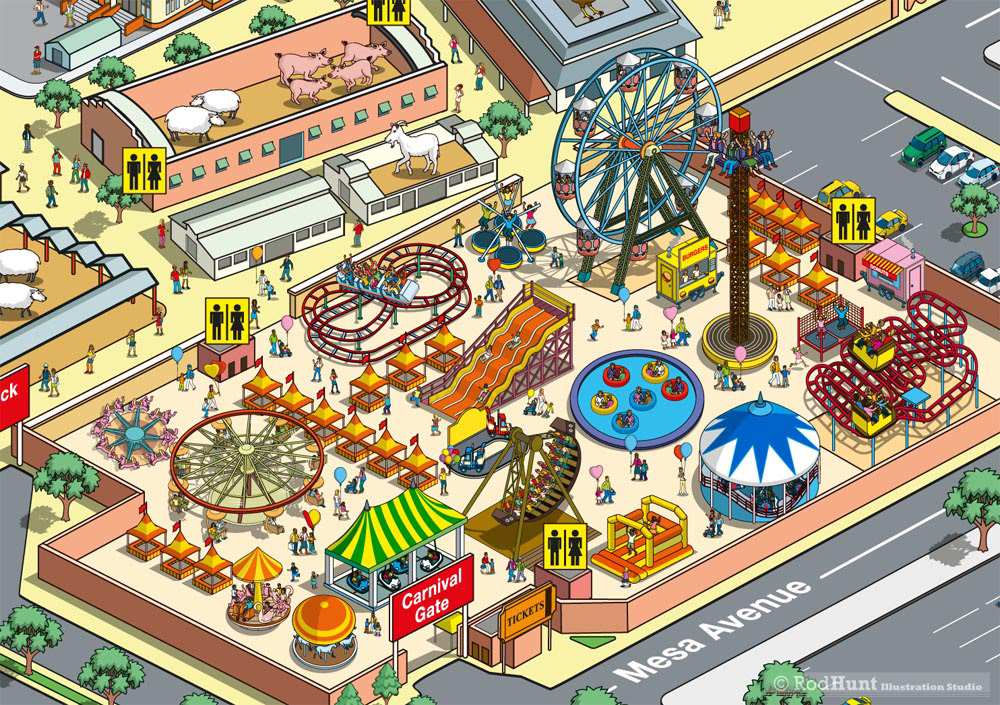 Rod Hunt / Illustration and Illustrated Maps - Map Illustrator ...