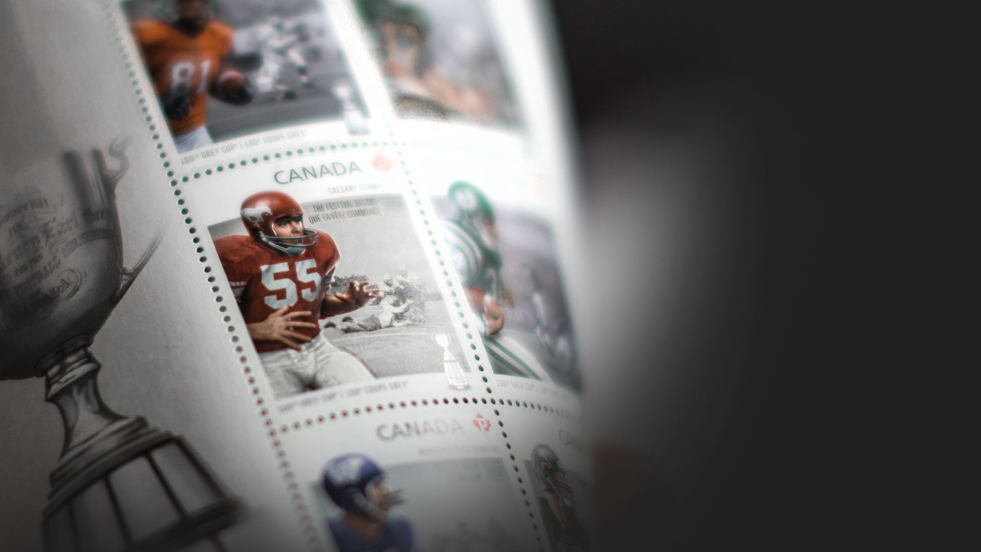Filip Mroz - 100th Grey Cup Anniversary Stamps